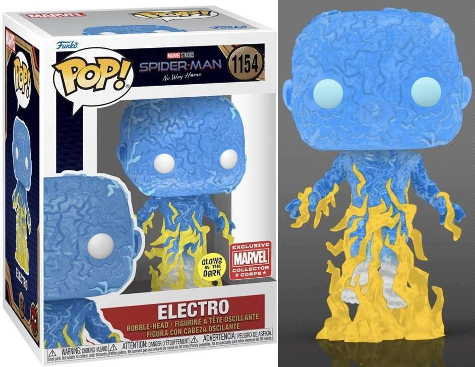 Spider-Man: No Way Home Electro Marvel Collector Exclusive Funko Pop ...