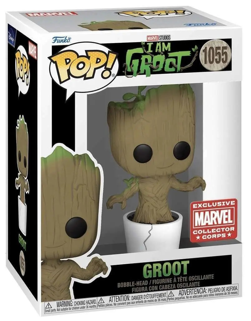 I Am Groot: Groot en maceta Box Collector Exclusive Funko Pop – FunkoSpace