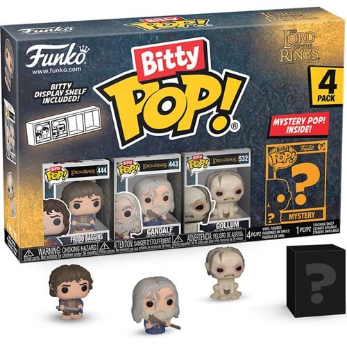 The Lord of the Rings Frodo Baggins Funko Bitty Pop! Mini-Figure 4-Pac ...