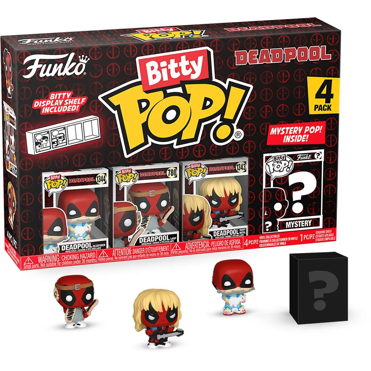 Deadpool Sleepover Funko Bitty Pop! Mini-Figure 4-Pack – FunkoSpace