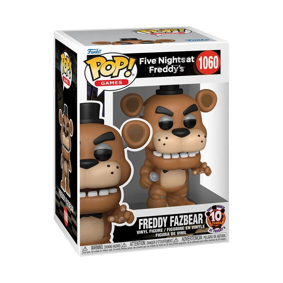 Five Nights at Freddys 10º aniversario Freddy Fazbear Funko Pop ...