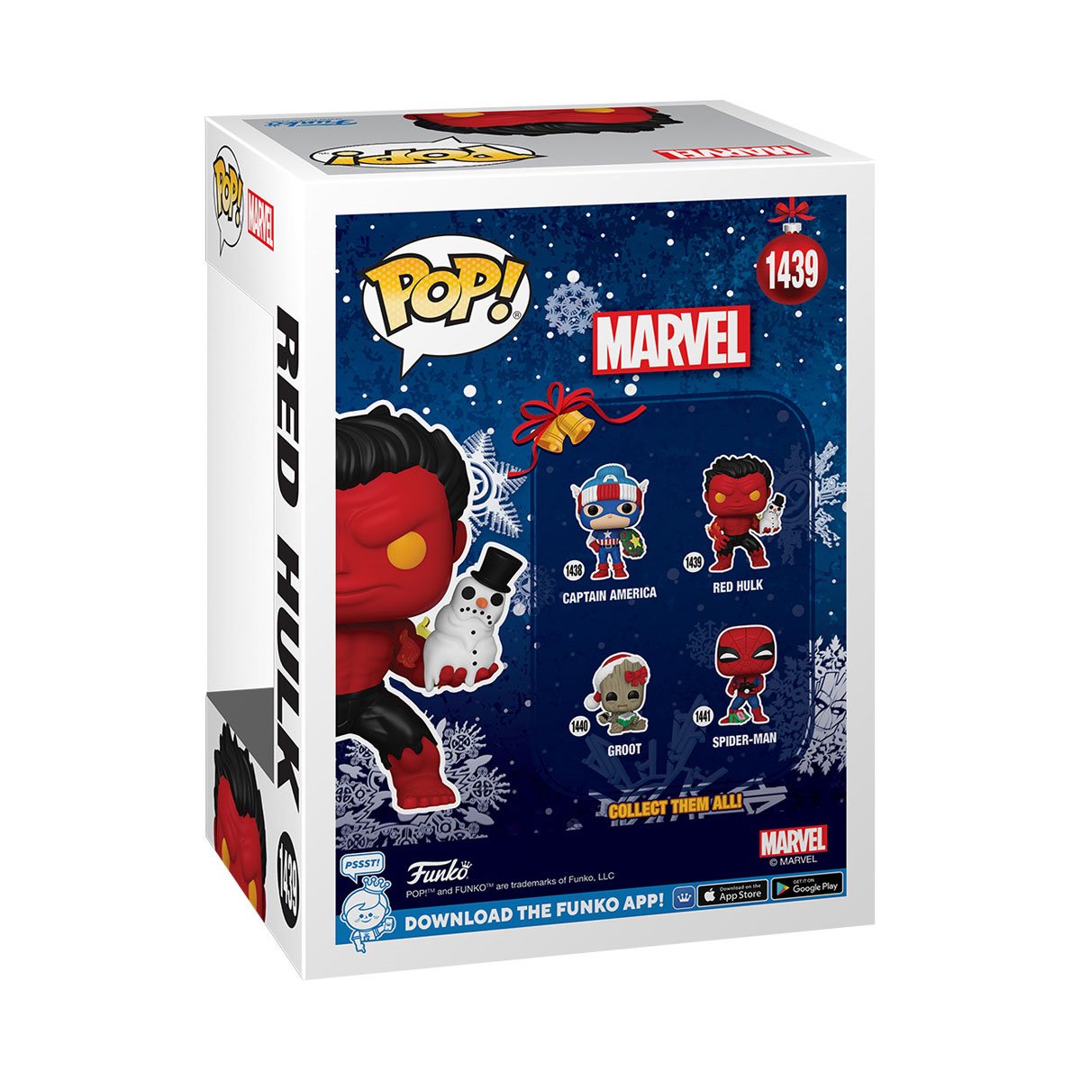 Marvel Holiday: Red Hulk con muñeco de nieve Funko Pop! – FunkoSpace