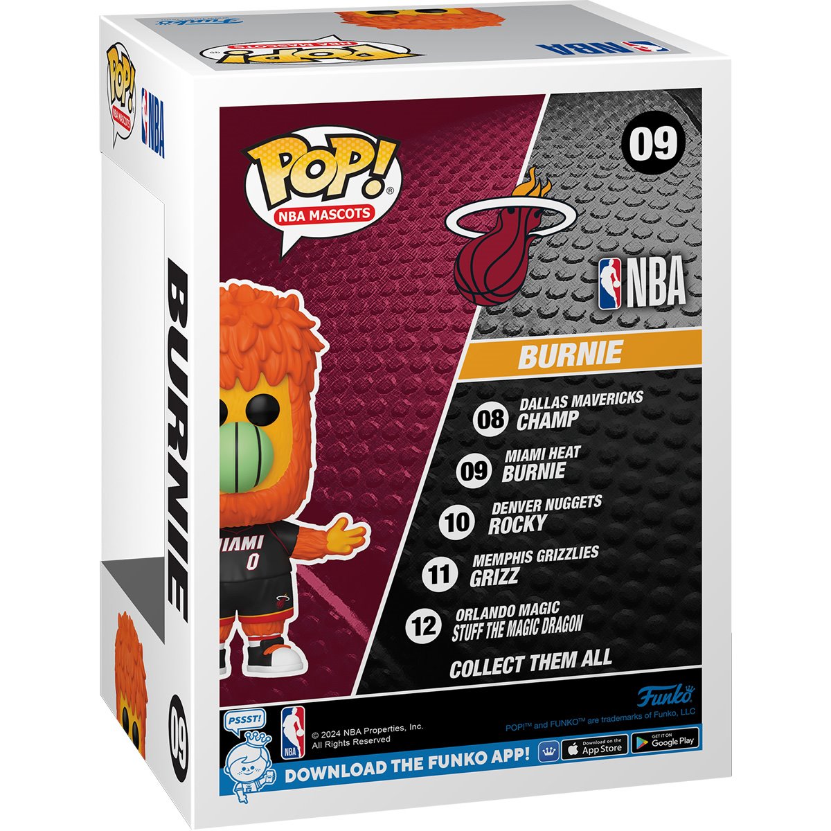 Funko Pop NBA Mascota de Miami Heat Burnie – FunkoSpace