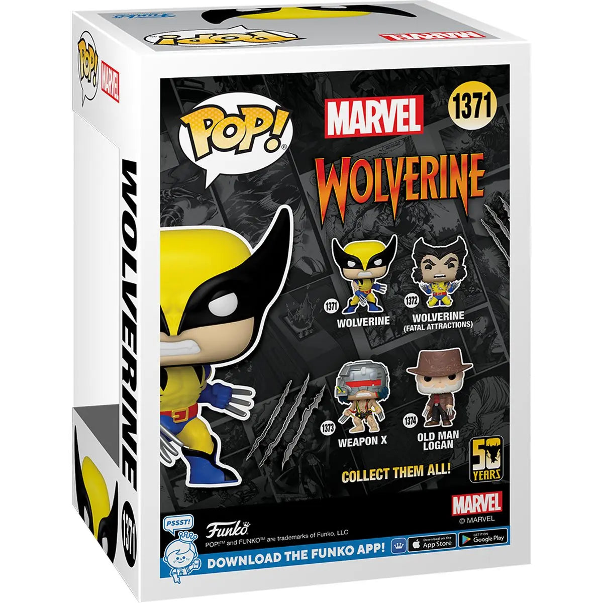 Wolverine 50th Anniversary Wolverine (Classic) Funko Pop! – FunkoSpace