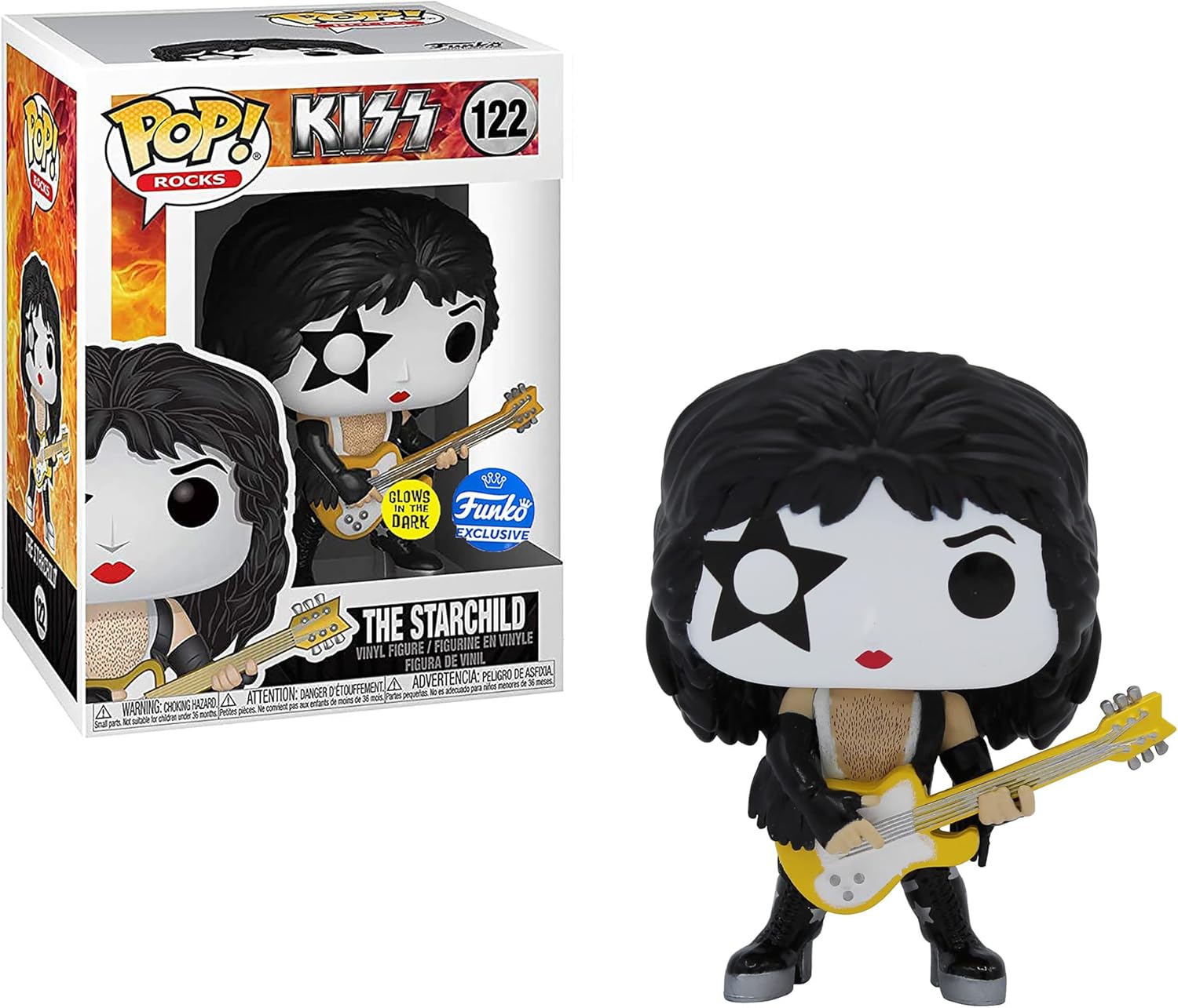 Funko Pp KISS The Starchild Funko Pop Music Glows in the Dark Exclusiv ...